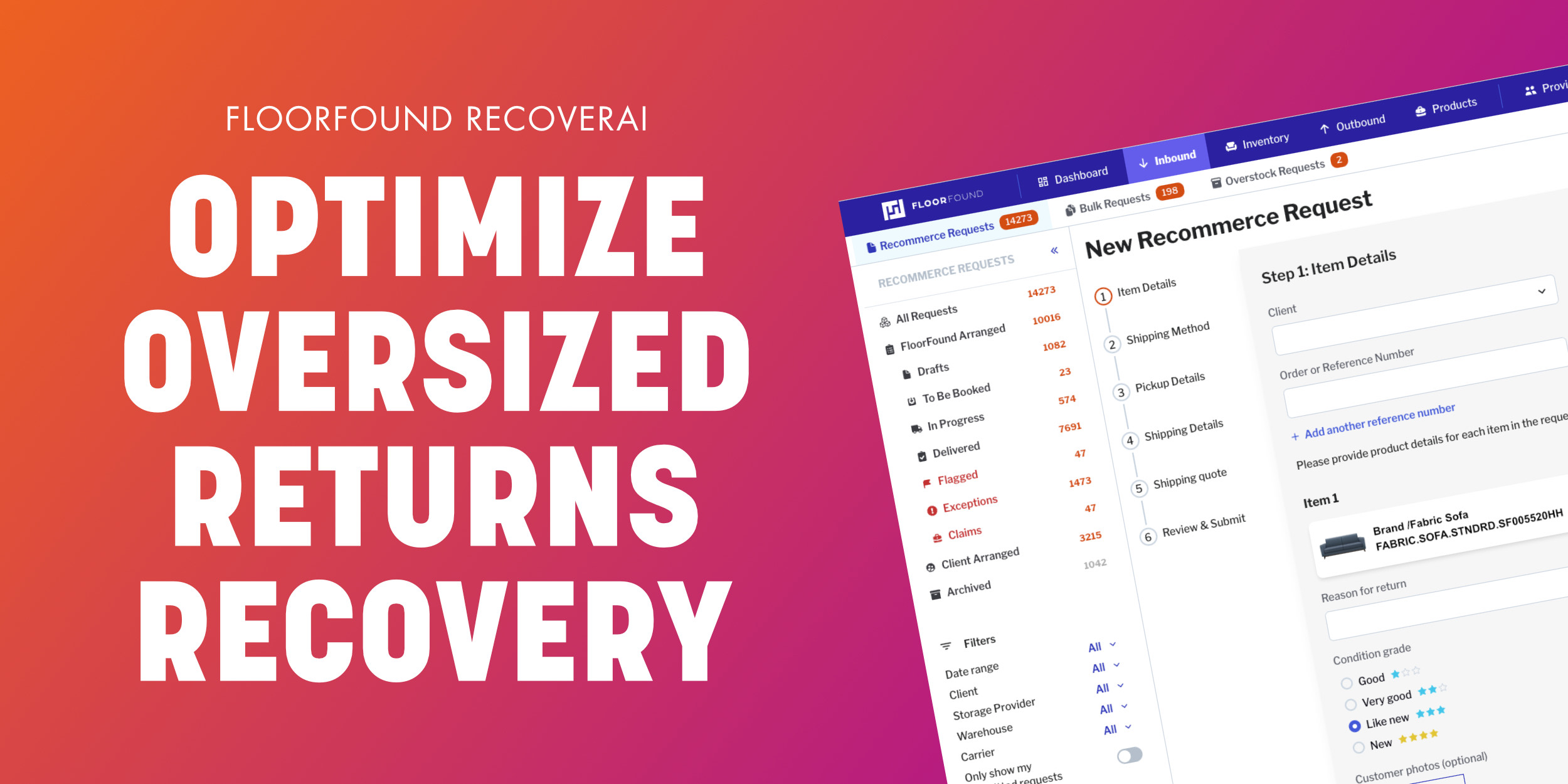 Optimize oversized returns recovery with FloorFound RecoverAI